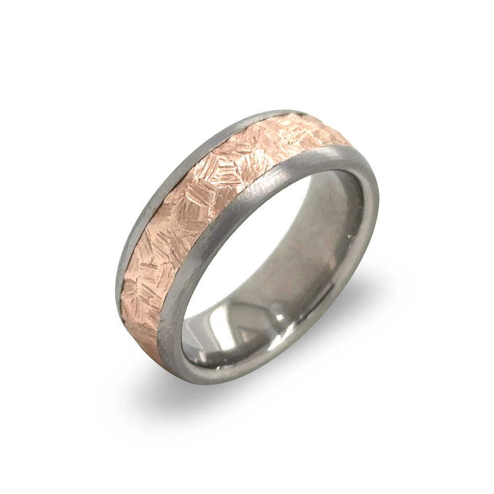 Brush Stroke Ring – Ti2 Titanium