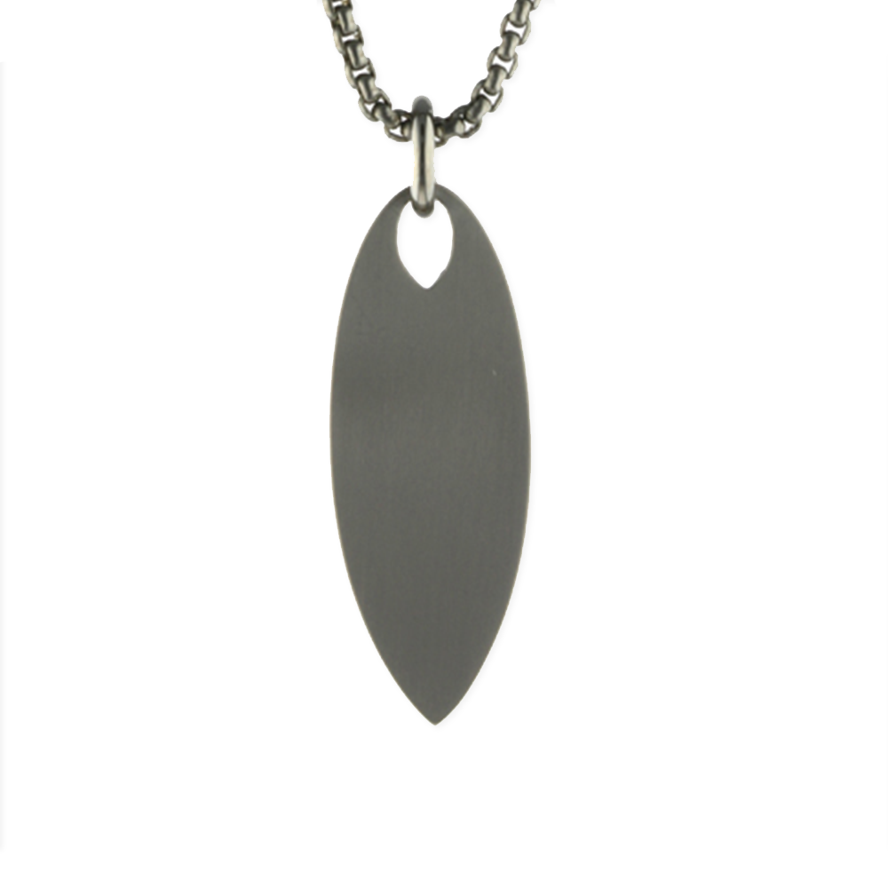 Surfboard Titanium Pendant & Chain – Ti2 Titanium